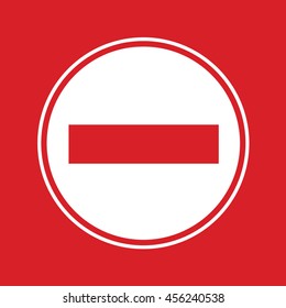 No Entry Vector Sign Red Background: Vector có sẵn (miễn phí bản quyền ...
