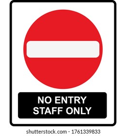 Sin entrada, señal de advertencia en: vector de stock (libre de ...