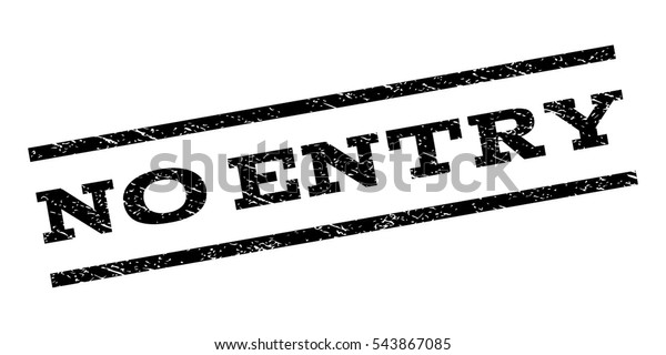 No Entry Watermark Stamp Text Caption: vector de stock (libre de ...