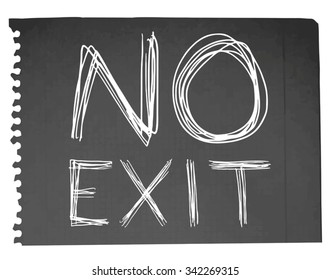 No Exit Symbol Stock Vector (Royalty Free) 342269315
