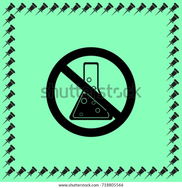 No Experiment Liquid Icon Chemistry Forbidden: เวกเตอร์สต็อก (ปลอดค่า ...