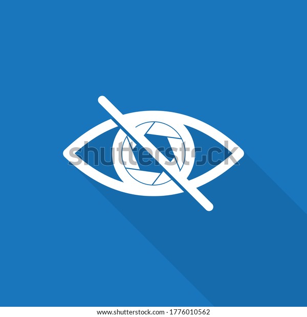 No Eye Icon Avoid Eye Contact Stock Vector (Royalty Free) 1776010562 ...