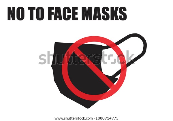 No Face Masks Vector Illustration Stock Vector (Royalty Free ...