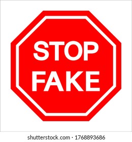 No Fake Symbol Linear Style Sign Stock Vector (Royalty Free) 1768893686 ...