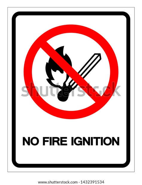 No Fire Ignition Symbol Sign Vector: เวกเตอร์สต็อก (ปลอดค่าลิขสิทธิ์ ...