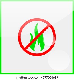 No Fire Sign Stock Vector (Royalty Free) 577086619 | Shutterstock
