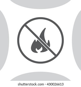 No Fire Sign Icon Stock Vector (Royalty Free) 430026613 | Shutterstock