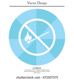 No Fire Sign Icon Stock Vector (Royalty Free) 472507375 | Shutterstock