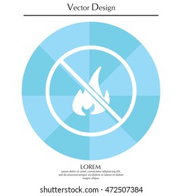 No Fire Sign Icon Stock Vector (Royalty Free) 472507384 | Shutterstock