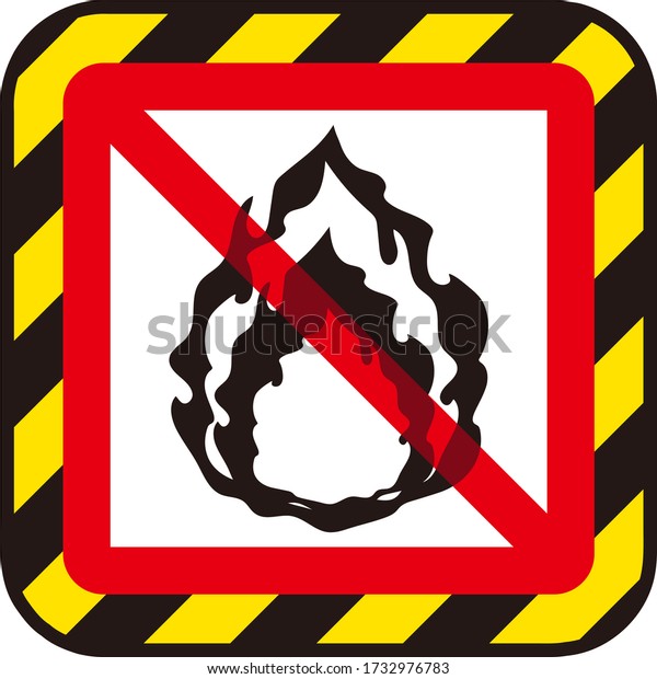 No Fire Sign Isolated Vector Illustration Stock Vector (Royalty Free ...