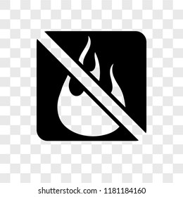 No Fire Vector Icon Isolated On Stock Vector (Royalty Free) 1181184160 ...