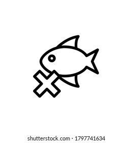 No Fish Icon Simple Line Outline Stock Vector (Royalty Free) 1797741634 ...