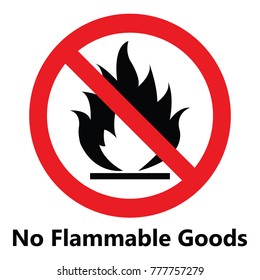 No Flammable Goods Vector Icon Stock Vector (Royalty Free) 777757279 ...