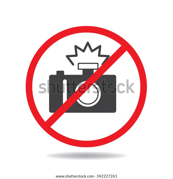 No Flash Photography Sign Stock Vector (Royalty Free) 342227261 ...