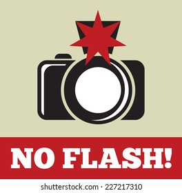 No Flash Sign Stock Vector (Royalty Free) 227217310 | Shutterstock