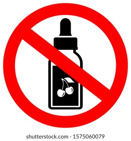 No Flavored Eliquid Vector Sign On Stock Vector (Royalty Free ...