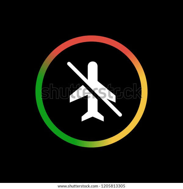 No Flight App Icon 스톡 벡터(로열티 프리) 1205813305 | Shutterstock