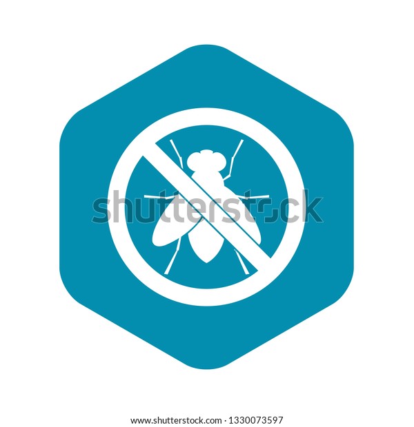 No Fly Sign Icon Simple Style Stock Vector (Royalty Free) 1330073597 ...