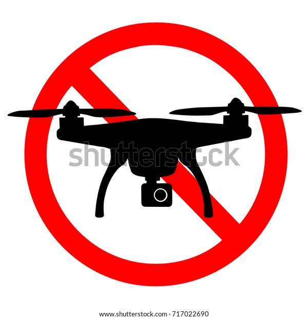 No Fly Zone Signs Stock Vector (Royalty Free) 717022690