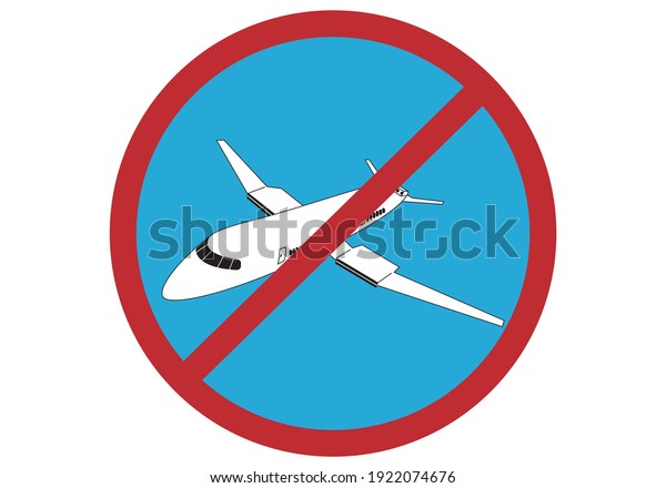 No Flying Sign Red Black White: เวกเตอร์สต็อก (ปลอดค่าลิขสิทธิ์ ...