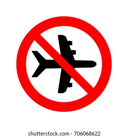 No Flying Sign Vector Icon: เวกเตอร์สต็อก (ปลอดค่าลิขสิทธิ์) 706068622 ...