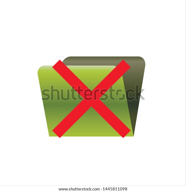 No Folder Icon File Symbol Vector स्टॉक वेक्टर (रॉयल्टी मुक्त ...