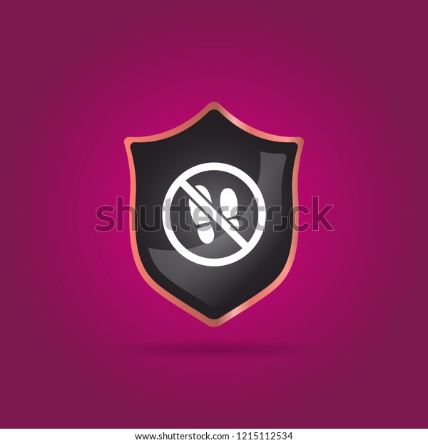 No Foot Icon Stock Vector (Royalty Free) 1215112534 | Shutterstock