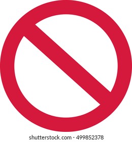 No Forbidden Sign Stock Vector (Royalty Free) 499852378 | Shutterstock