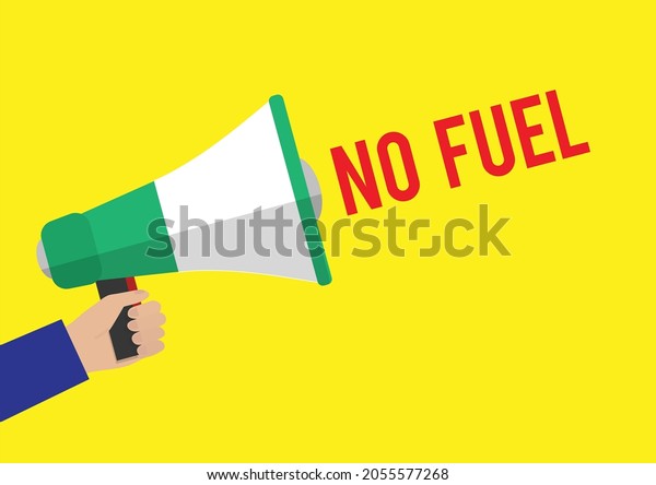 No Fuel Simple Megaphone Vector Illustration Stock Vector (Royalty Free ...