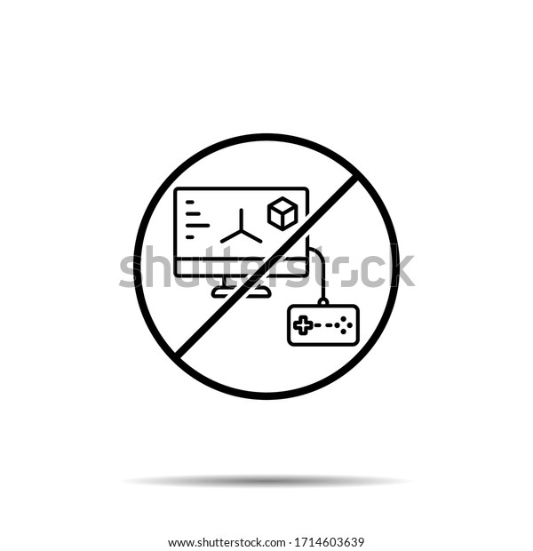 No Game Design Computer Game Controller Stock Vector (Royalty Free ...