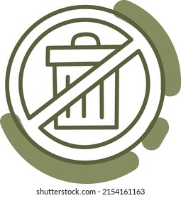 No Garbage Bins Illustration Vector On Stock Vector (Royalty Free ...