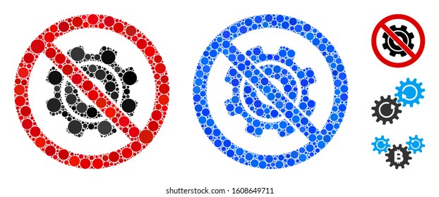 No Cyborgs Composition Round Dots Variable: vector de stock (libre de ...