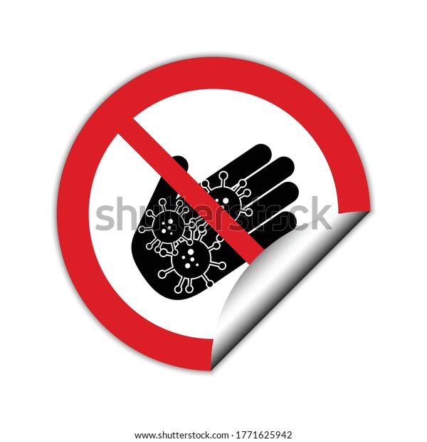 No Germ Icon Prohibited Sign No Stock Vector (Royalty Free) 1771625942 ...
