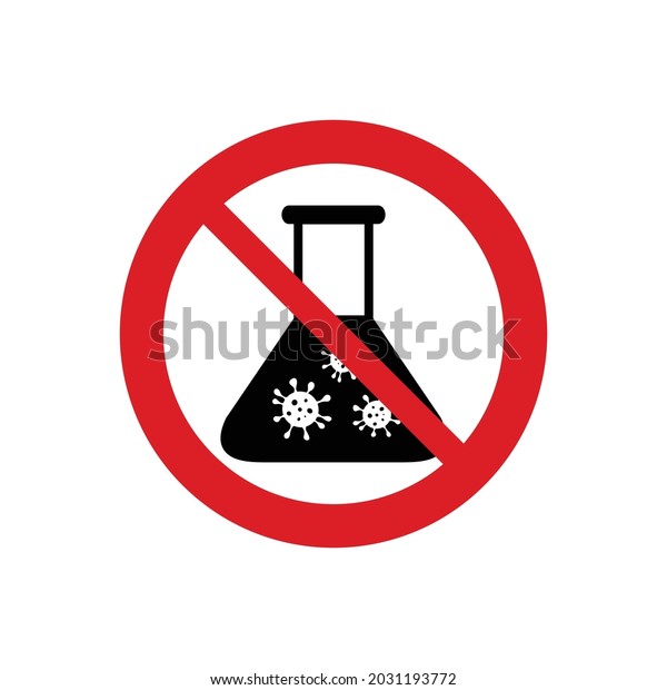 No Germ Icon Prohibited Sign No Stock Vector (Royalty Free) 2031193772 ...