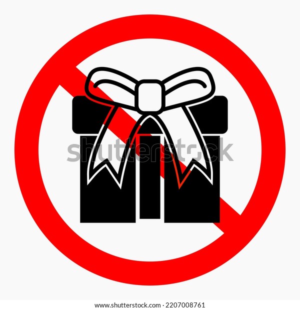 No Gift Icon Present Ban Do 库存矢量图（免版税）2207008761 | Shutterstock