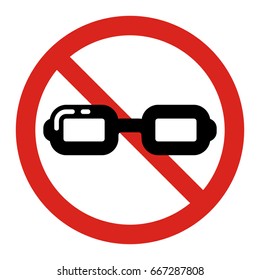 No 3d Glasses Sign Vector Illustration Stock Vector (Royalty Free ...