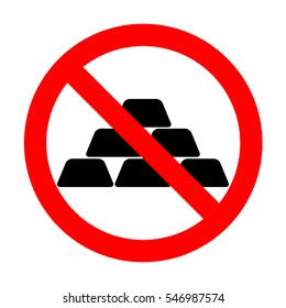 No Gold Simple Sign 스톡 벡터(로열티 프리) 546987574 | Shutterstock