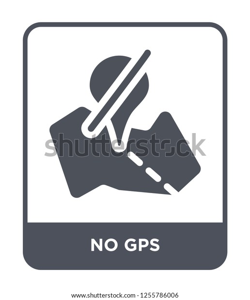 No Gps Icon Vector On White Stock Vector (Royalty Free) 1255786006 ...
