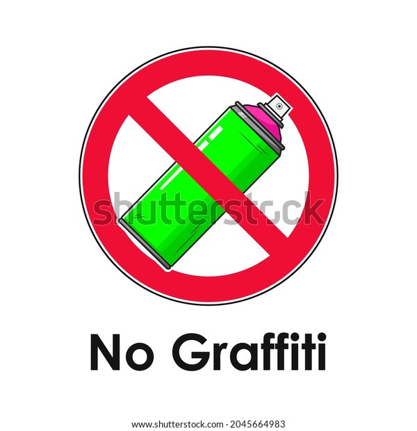 No Graffiti Board Sign Vector Graphics Stock Vector (Royalty Free ...