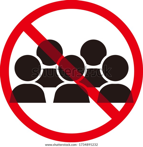 No Group Sign Isolated Vector Illustration Stock Vector (Royalty Free ...