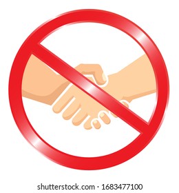 No Handshake Icon Vector Illustration Stock Vector (Royalty Free ...