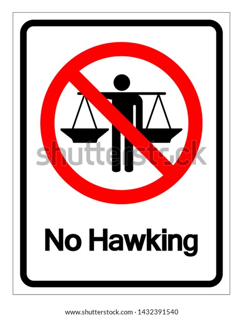 No Hawking Symbol Sign Vector Illustration 库存矢量图（免版税）1432391540 ...