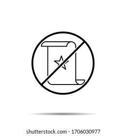 No History Scroll Icon Simple Thin Stock Vector (Royalty Free ...
