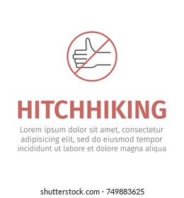 70 No hitchhiking sign Images, Stock Photos & Vectors | Shutterstock