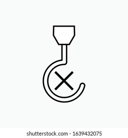 No Hook Icon Handling Rule Symbols Stock Vector (Royalty Free ...