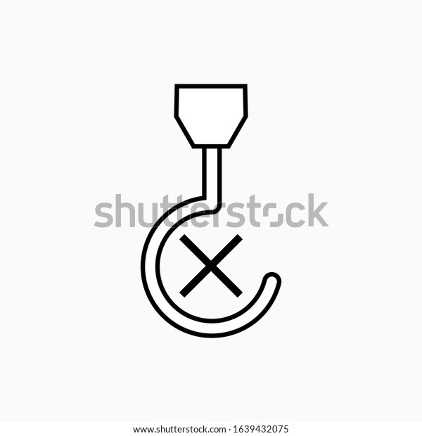 No Hook Icon Handling Rule Symbols Stock Vector (Royalty Free ...