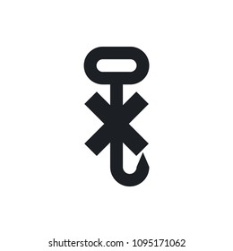 No Hook Vector Icon Stock Vector (Royalty Free) 1095171062 | Shutterstock