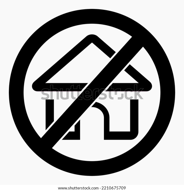 No House House Ban Do Not Stock Vector (Royalty Free) 2210675709 ...