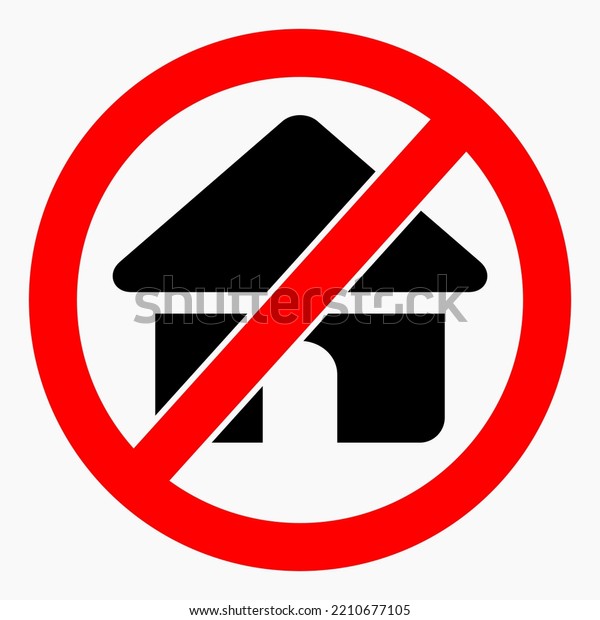 No House House Ban Do Not 库存矢量图（免版税）2210677105 | Shutterstock