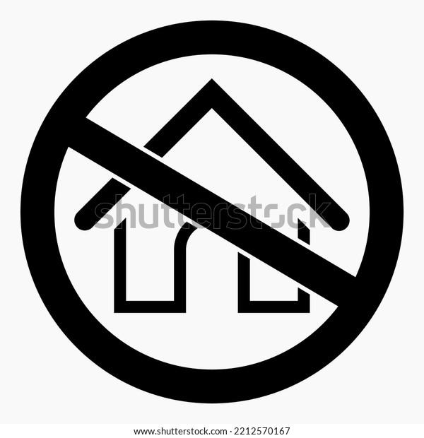 No House House Ban Do Not Stock Vector (Royalty Free) 2212570167 ...